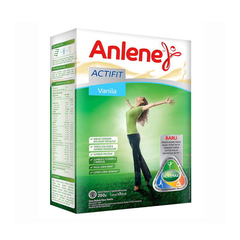ANLENE ACTIFIT VANILA 250 GR - RAJASUSU