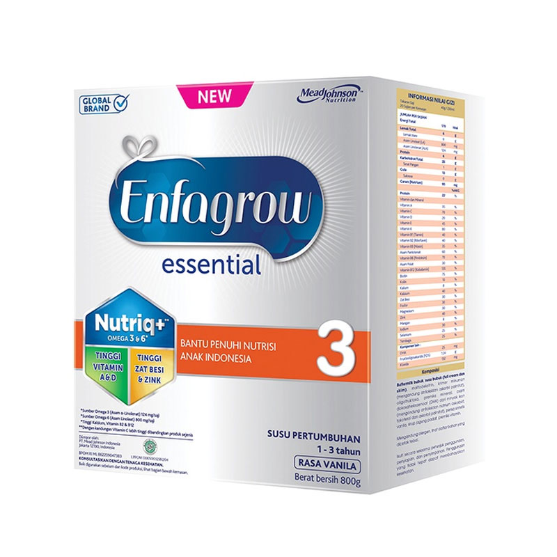 ENFAGROW ESSENTIAL 3 VANILA 800GR - RAJASUSU