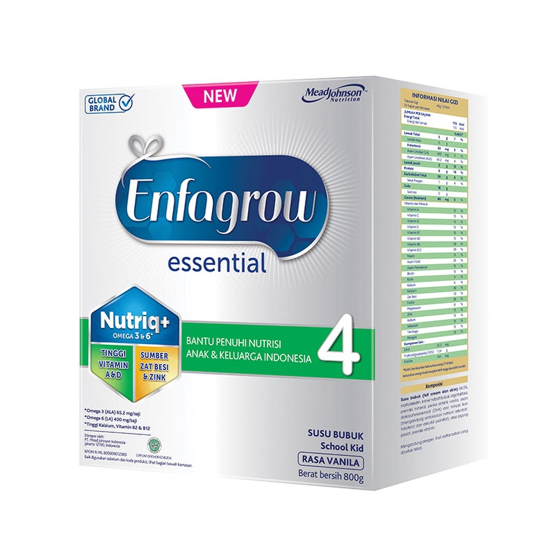 ENFAGROW ESSENTIAL 4 VANILA 800GR - RAJASUSU