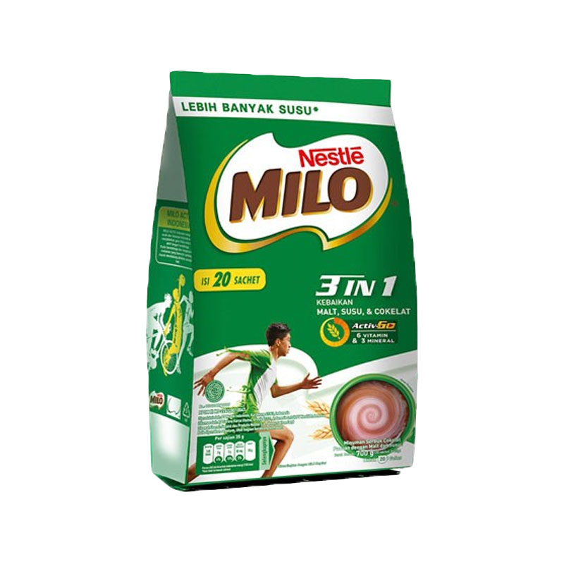 MILO 3 IN 1 SACHET (20 X 35GR) - RAJASUSU