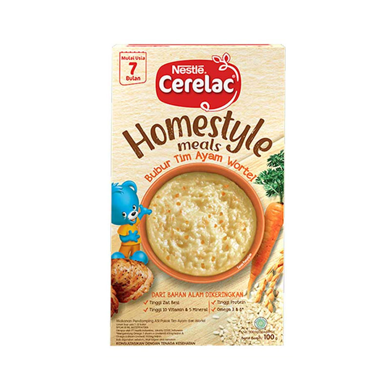 NESTLE CERELAC MEALS BUBUR TIM AYAM WORTEL 100 GR - RAJASUSU