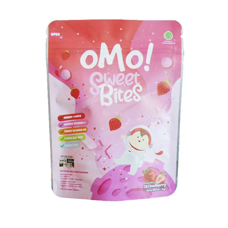 OMO CRUNCH SWEET BITES STRAWBERRY 15GR - RAJASUSU