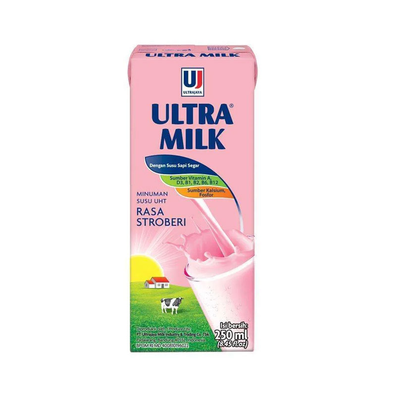 ULTRA MILK STRAWBERRY 250 ML - RAJASUSU
